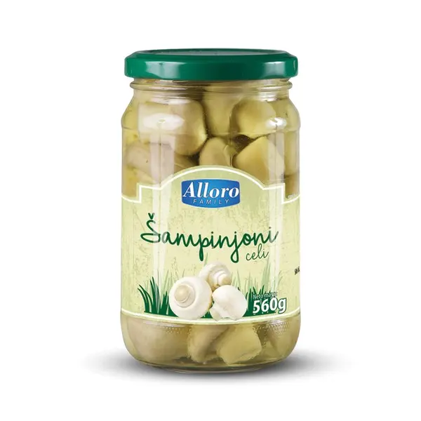 ALLORO Sampinjoni celi 580ml