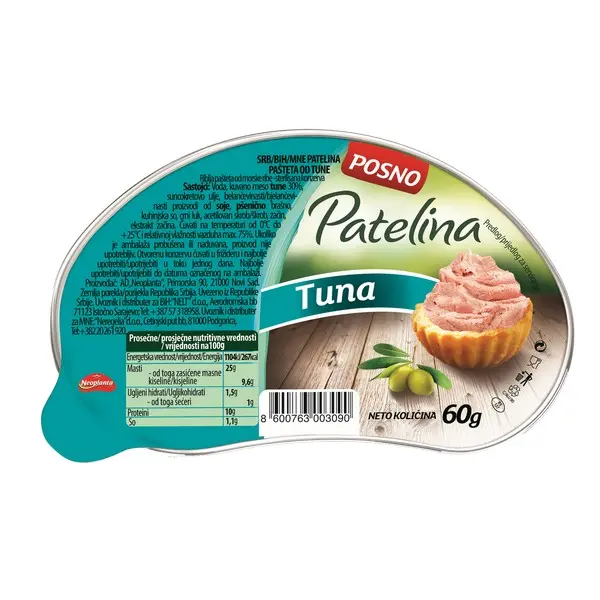 PATELINA Pašteta od tune 60g