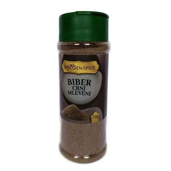 GOLDEN SPICE biber crni mleveni u bocici 70 g