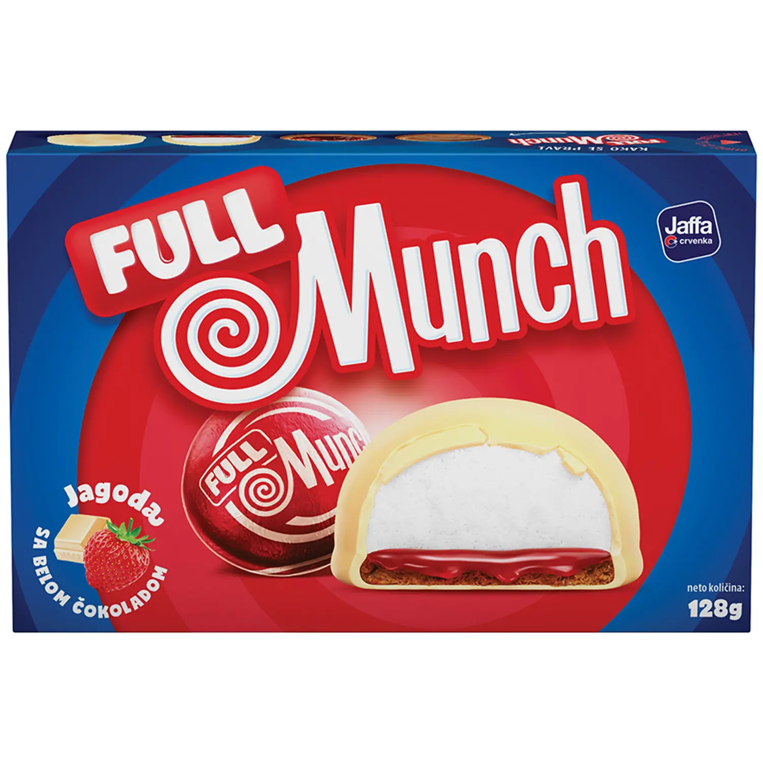 ЈAFFA Munchmallov puna јagoda 128g