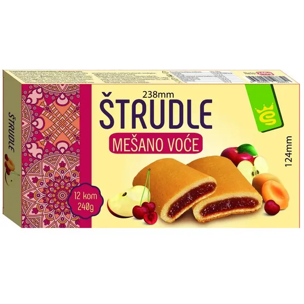 SO TASTY Štrudla mešano voće 240g