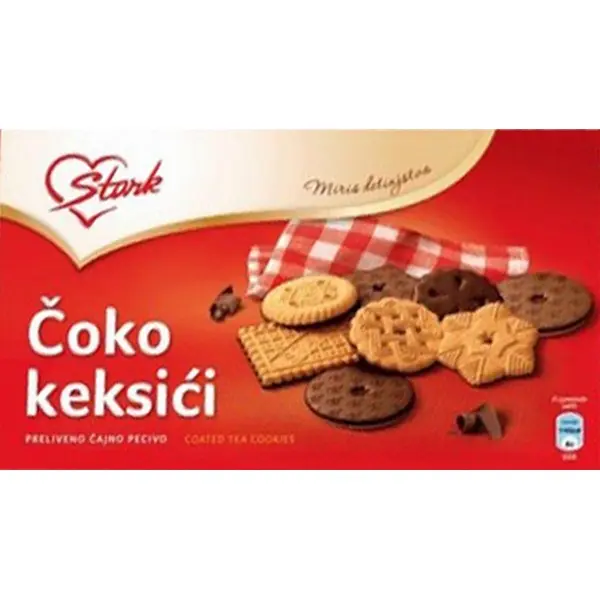 ŠTARK Keksići čoko preliv 220g