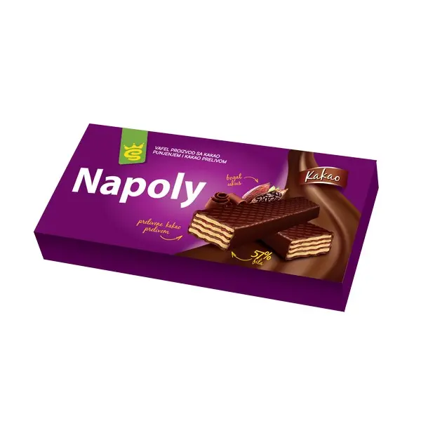 SO TASTY Napolitanke Kakao preliv i punjenje Napoly 200g