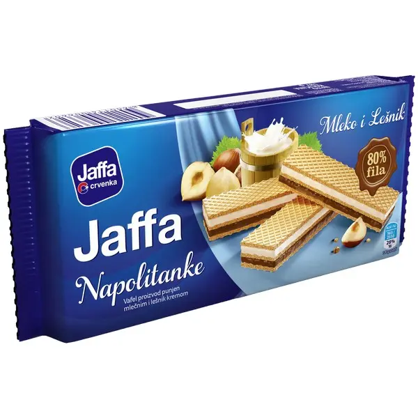 JAFFA Napolitanka Mleko i lešnik 187g