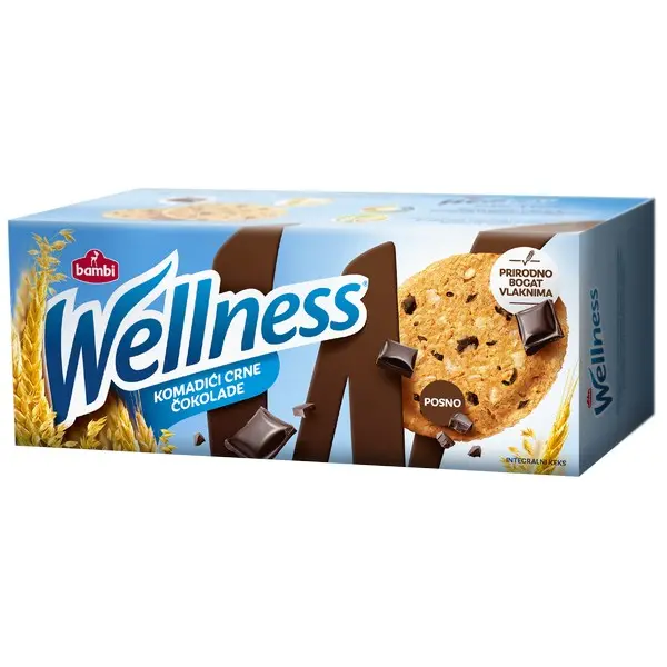 WELLNESS Biskvit čokolada 210g TNC