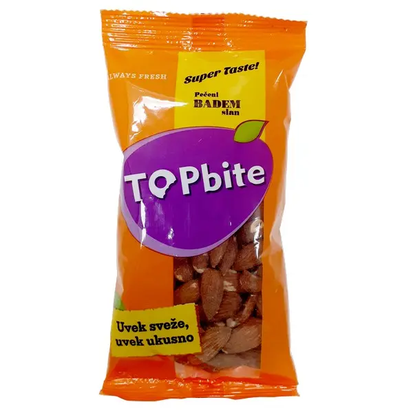 TOP BITE Badem pečeni slani 75g