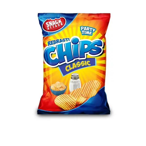 SNACK ATTACK Čips rebrasti 150g