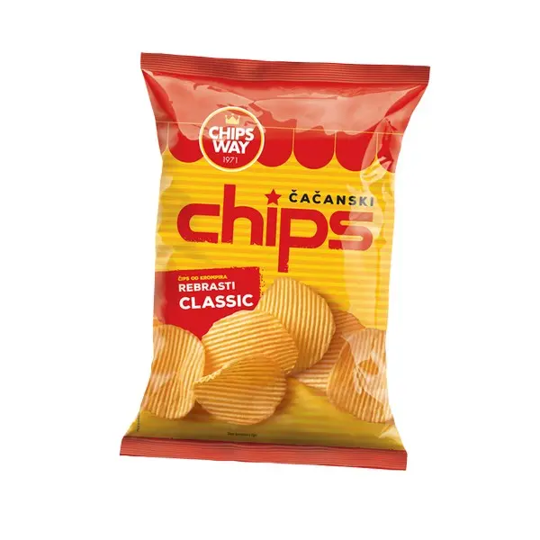 CHIPS WAY Rebrasti čips Classic 90g