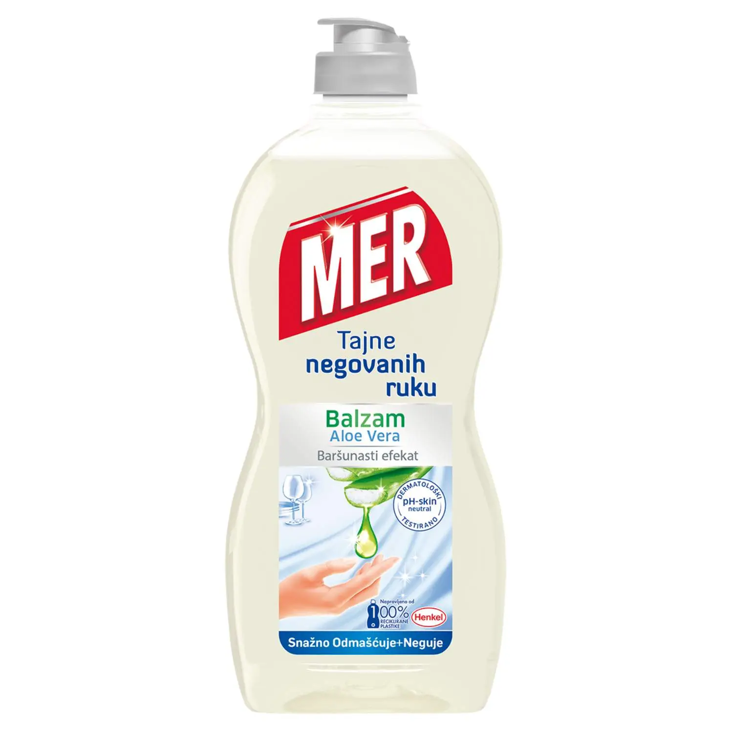 MER Sredstvo za ručno pranje posuđa Balsam Aloe Vera 450 ml