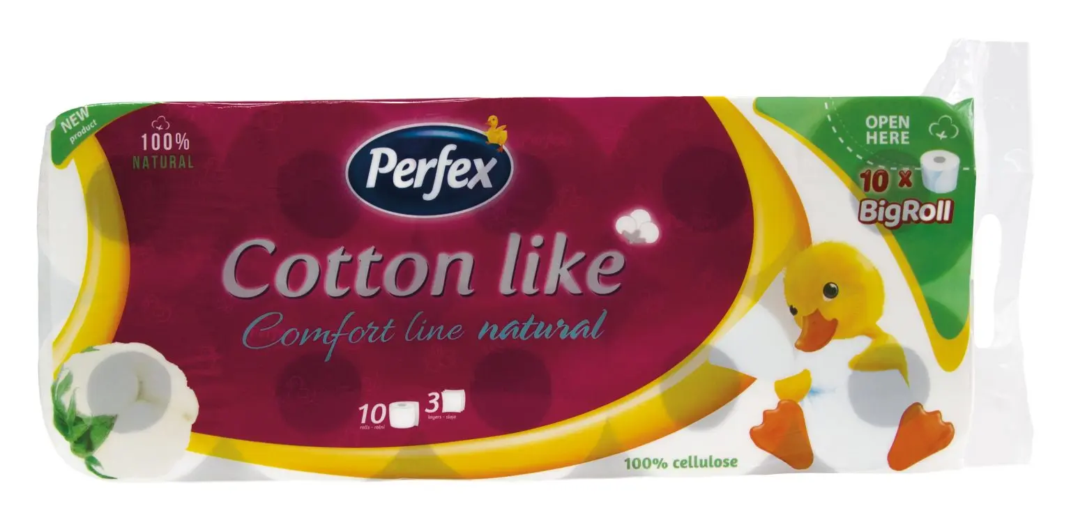 PERFEX Toalet papir COTTON COMFORT LINE NATURAL 10/1
