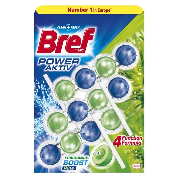 BREF WC osveživač POWER AKTIV PINE 3x50g