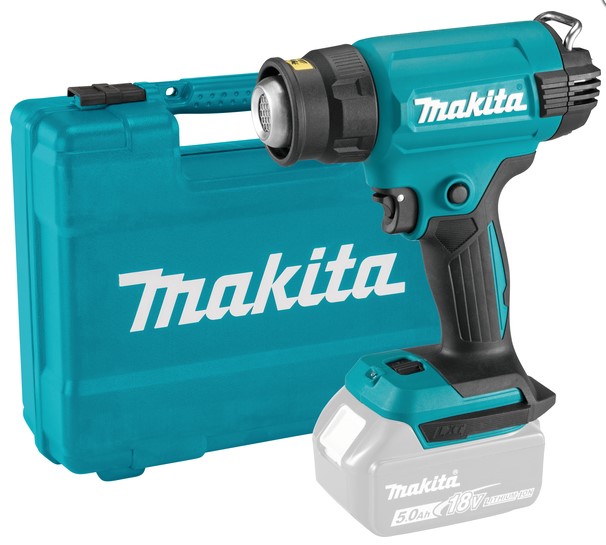 Makita – Akumulatorski fen za vreli vazduh DHG181ZK; bez baterije i punjača