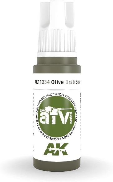 AK 3rd Gen Acrylics – Olive Drab Base – AFV