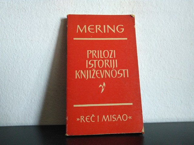 Prilozi istoriji književnosti - Mering