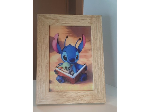 Stitch slika u ramu