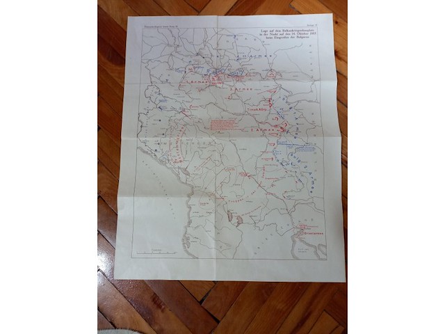 Vojna Mapa - I Svetski rat Balkansko ratište