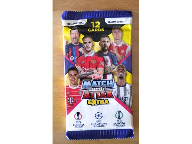 Neotvorena kesica `Match Attax Extra 2022/23`