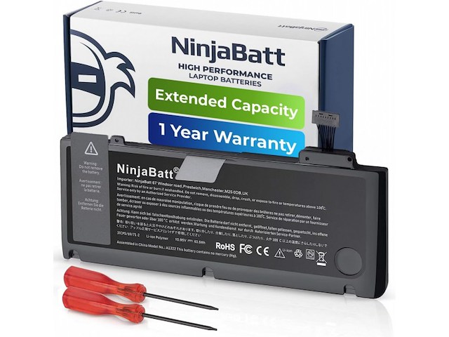 Baterija za Apple MacBook Pro 13` / NinjaBatt A1322