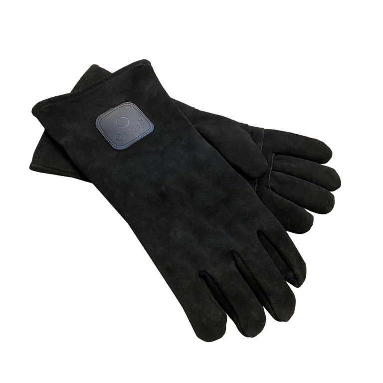 OFYR Gloves Black - rukavice od crne antilop prevrnute kože