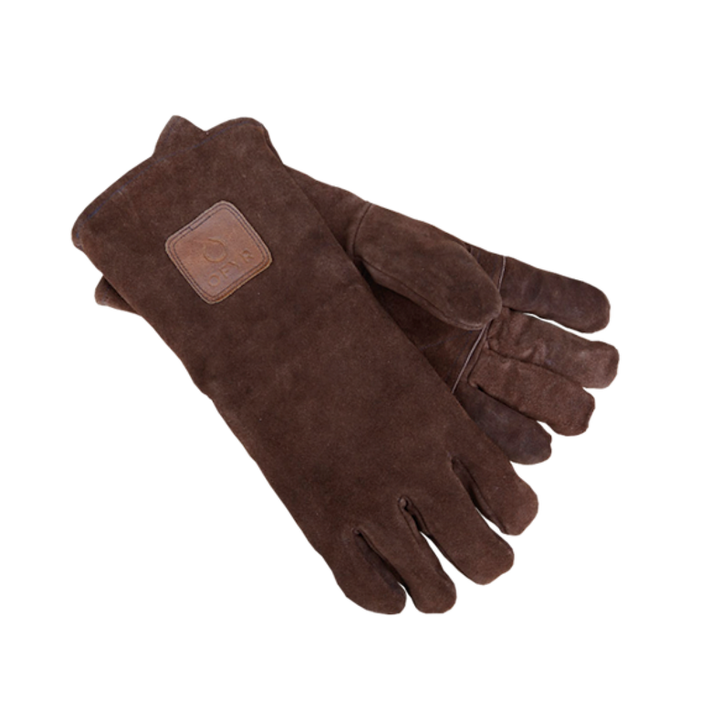 OFYR Gloves Brown - rukavice od braon antilop prevrnute kože