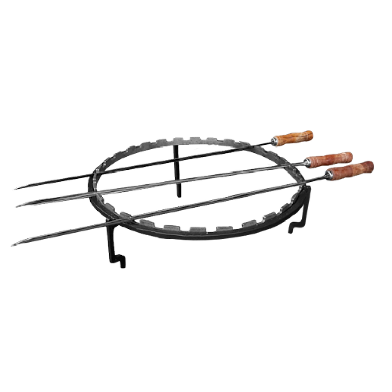 OFYR Horizontal Skewers Set 100 - set čelični prsten i ražnjići