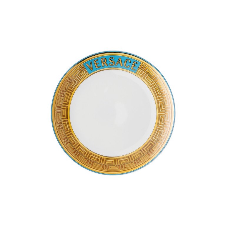 Versace Medusa Amplified Blue Coin Breakfast plate – Tanjir