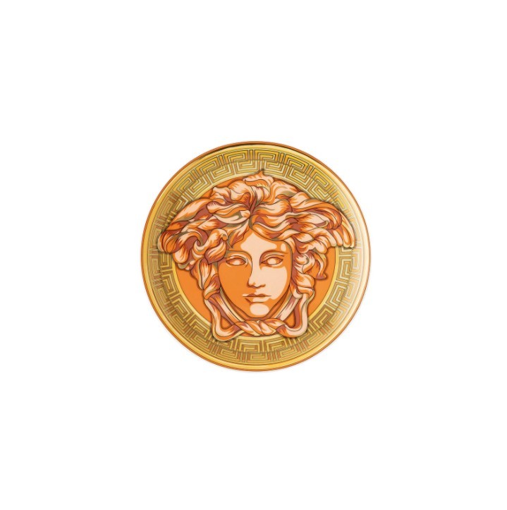Versace Medusa Amplified Orange Coin Bread and butter plate – Tanjir