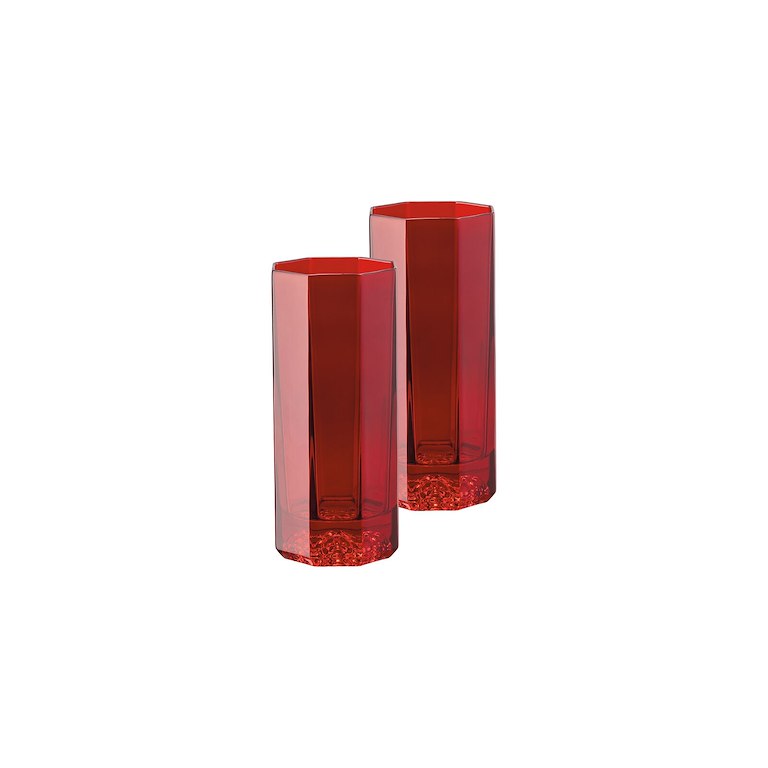 Versace Medusa Lumiere Red Long drink glass – Čaše 2/1