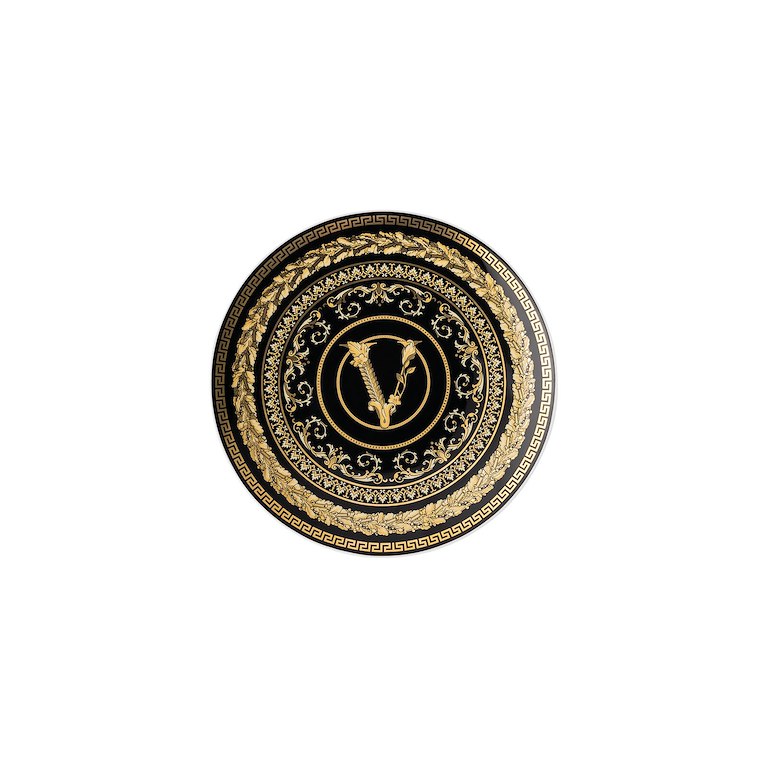Versace Virtus Gala Black Bread and butter plate – Tanjir