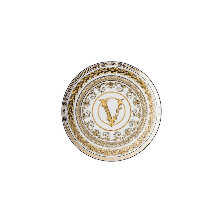 Versace Virtus Gala White Bread and butter plate – Tanjir