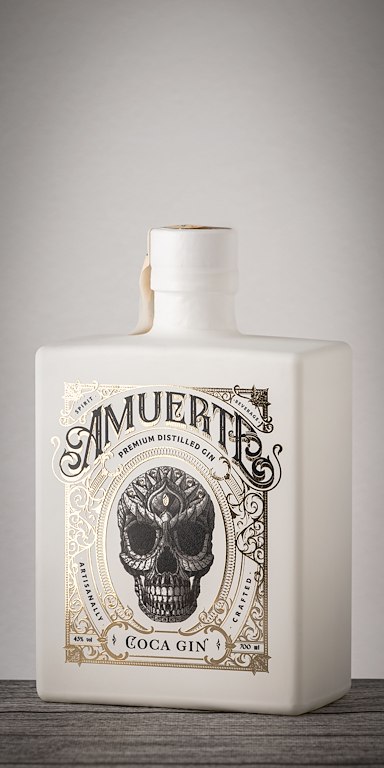 Amuerte coca leaf gin white