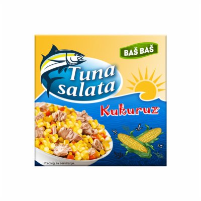 TUNA SALATA SA KUKURUZOM BAS BAS 160G
TUNA SALATA SA KUKURUZOM BAS BAS 160G