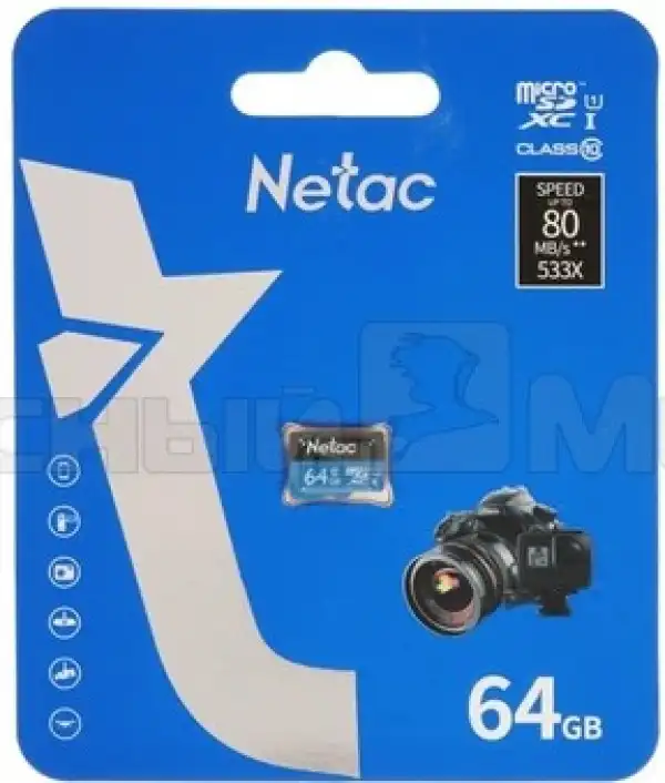 Micro SDXC Netac 64GB P500 Standard NT02P500STN-064G-S