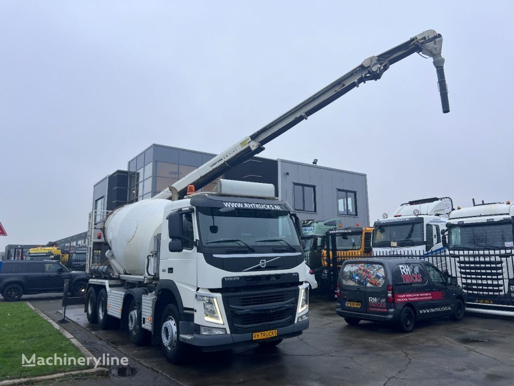 Volvo FM 410 8X4 MIXER 9m3 + LIEBHERR CONVEYOR BELT kamion s mešalicom za beton