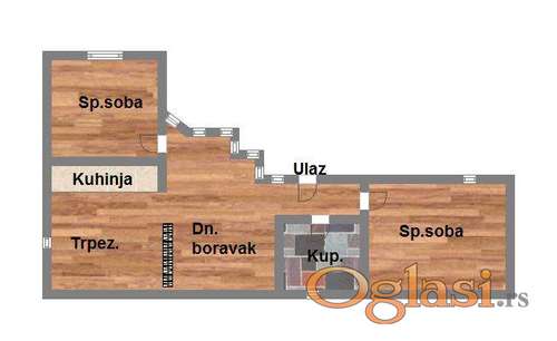 Blok Vila,Petrovaradin,trosoban,64m2