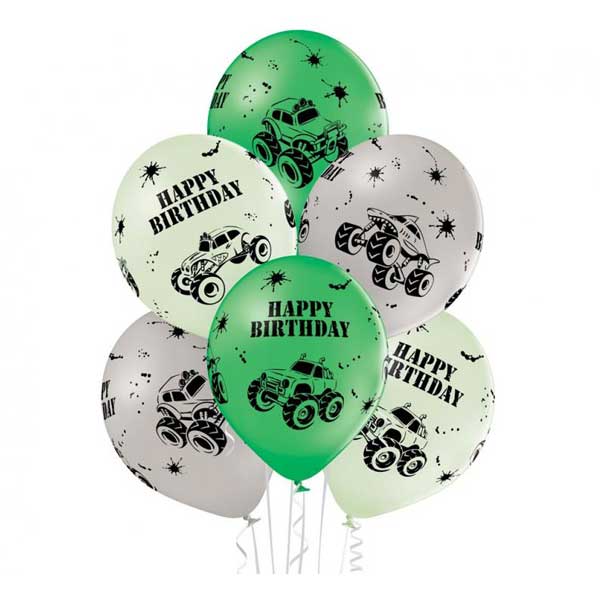 Vozila happy birthday latex baloni