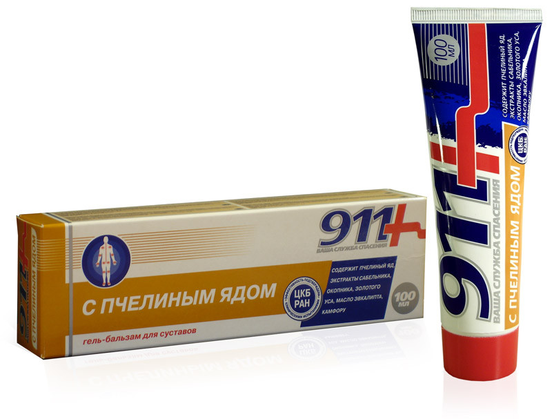 911 PČELINJI OTROV – gel balzam za zglobove 100 ml