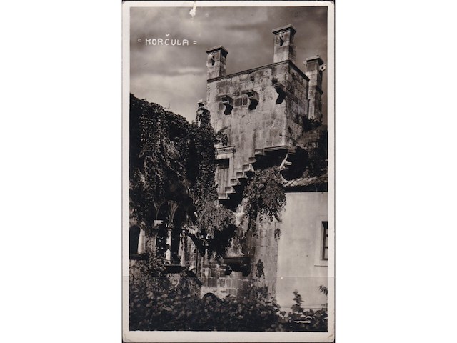 Kraljevina YU 1935 Korčula razglednica