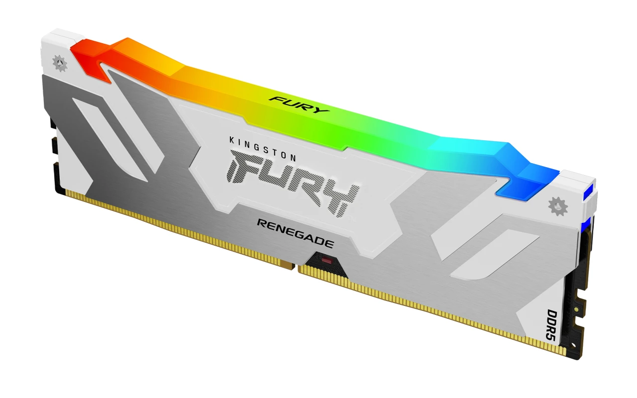 Kingston DDR5 32GB 6400MT/s Fury Renegade White RGB XMP (KF564C32RWA-32) memorija za desktop