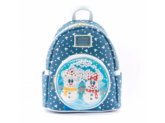 Disney Snowman Minnie Mickey Snow Globe Mini Backpack