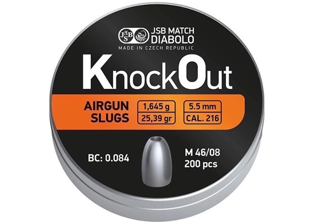 Dijabola JSB KnockOut Slug 5.5mm 1/200 1.645g