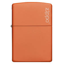 Zippo Orange Matte w/zippo logo