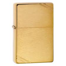 Zippo 240 Vintage Slashes Brushed Brass