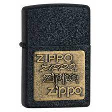 Zippo 362 Black Crackle w/zippo emblem