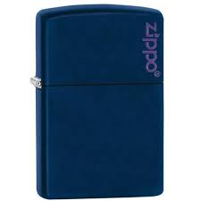 Zippo Navy Blue Matte w/zippo logo