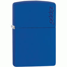 ZIPPO ROYAL BLUE MATTE LOGO