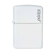 Zippo White Matte w/zippo logo finish