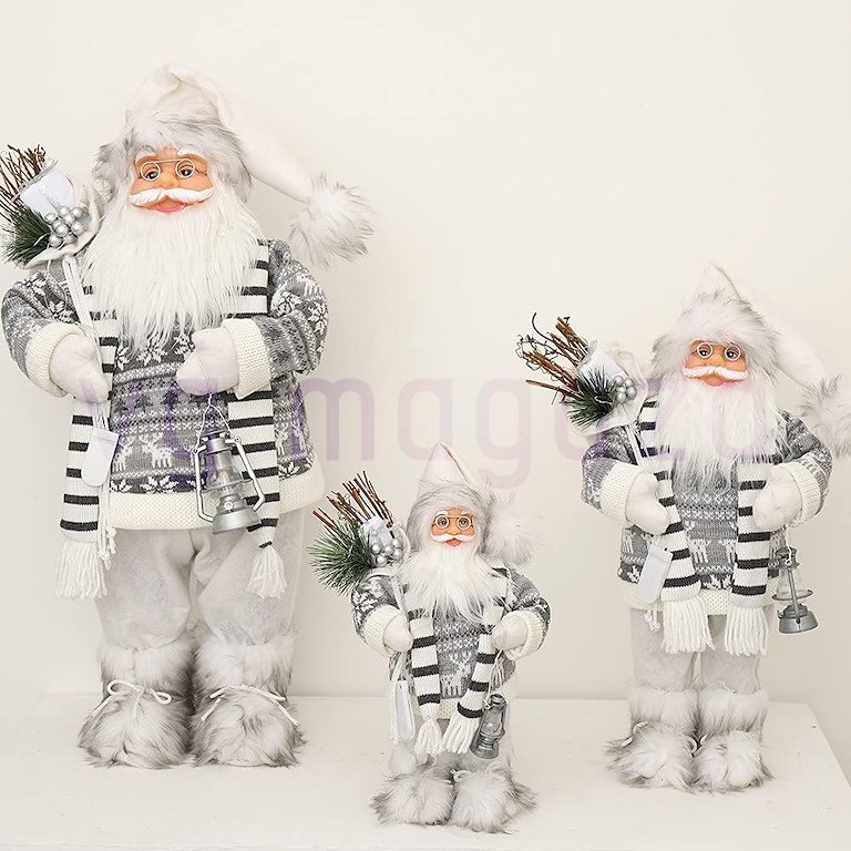 BOŽIĆNE IGRAČKE – Plišani Praznični Duo Deda Mraz i Sneško Belić