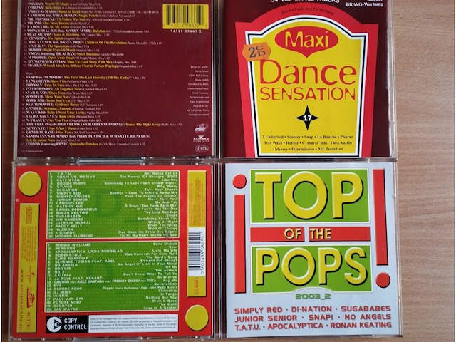 Maxi Dance Sensation 17+Top of the Pops 2003/2- 2+2 cds