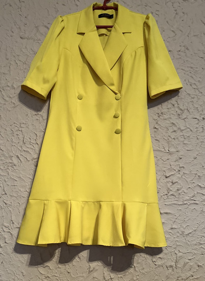 Mini žuta haljina